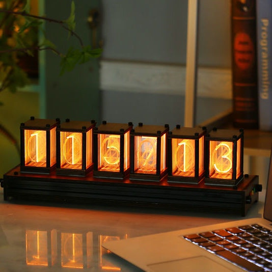 RGB Lost Eye Led Nixie Tube Clock Living Room Clock Computer Peripheral ...