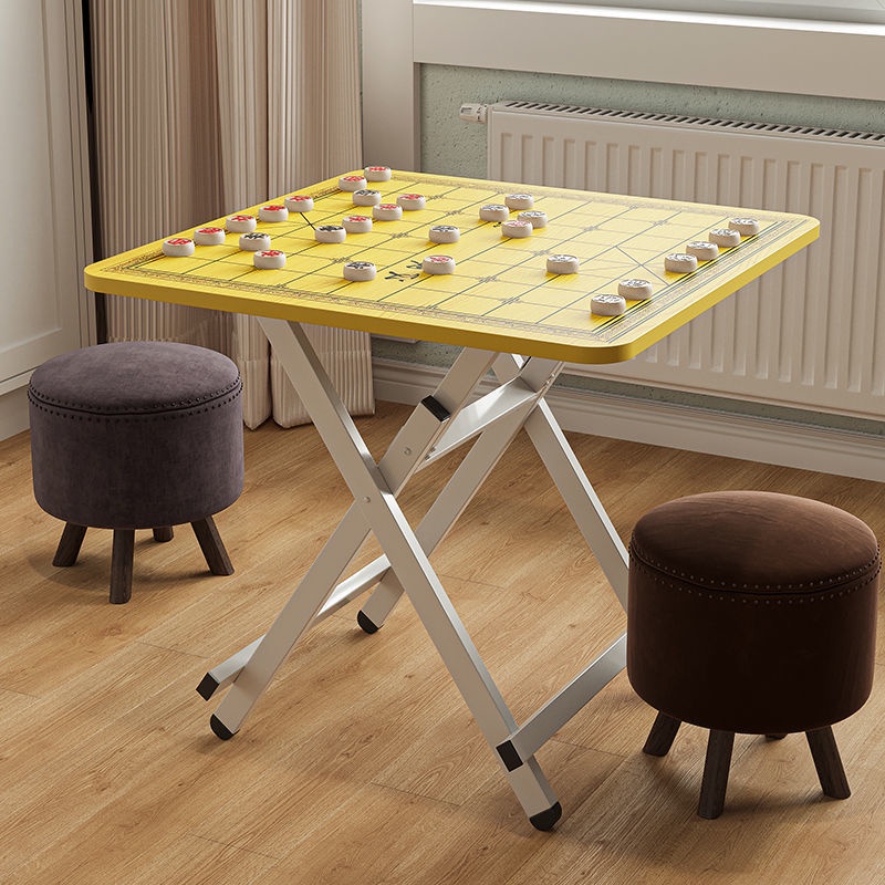 [without Stool] Foldable Table Chess Table Portable Multi-Functional ...