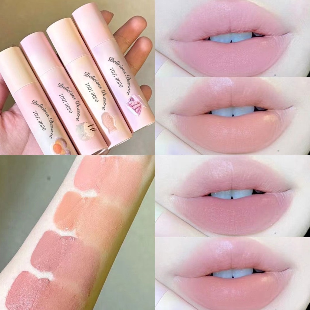 Toot Dodo Cute Cream Cake Matte Tube Nude Lip Mud Lip Glaze Waterproof ...