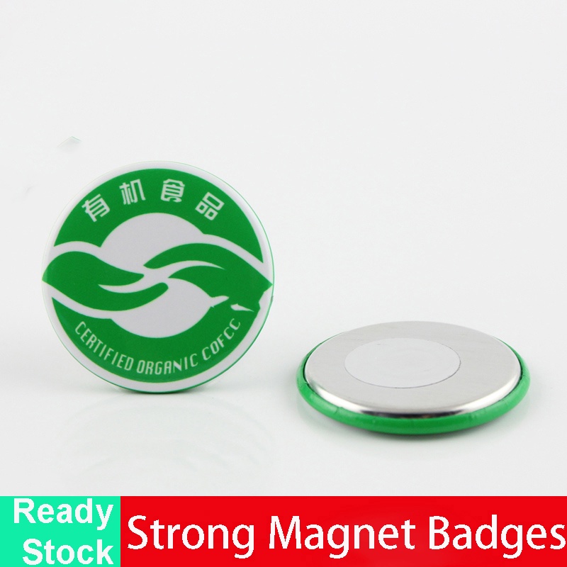 Ready stock 100pcs 25mm 32mm 37mm magnetic button badges magnet diy ...