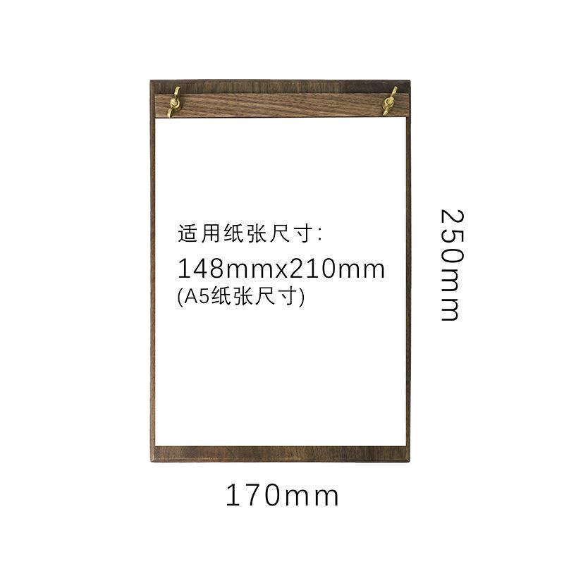 Menu Design Making Solid Wood Menu Clip Display Card Price List A4 ...