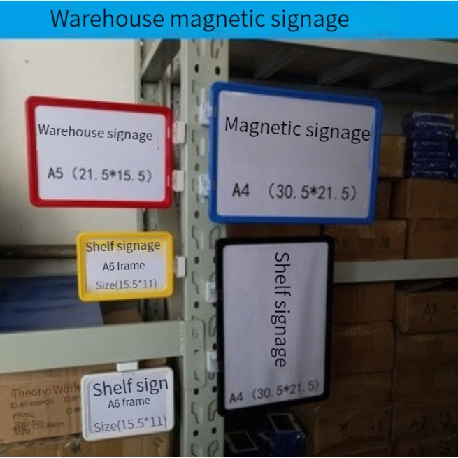 Magnetic Labels Warehouse Signs Shelf Classification Goods Card Magnet ...