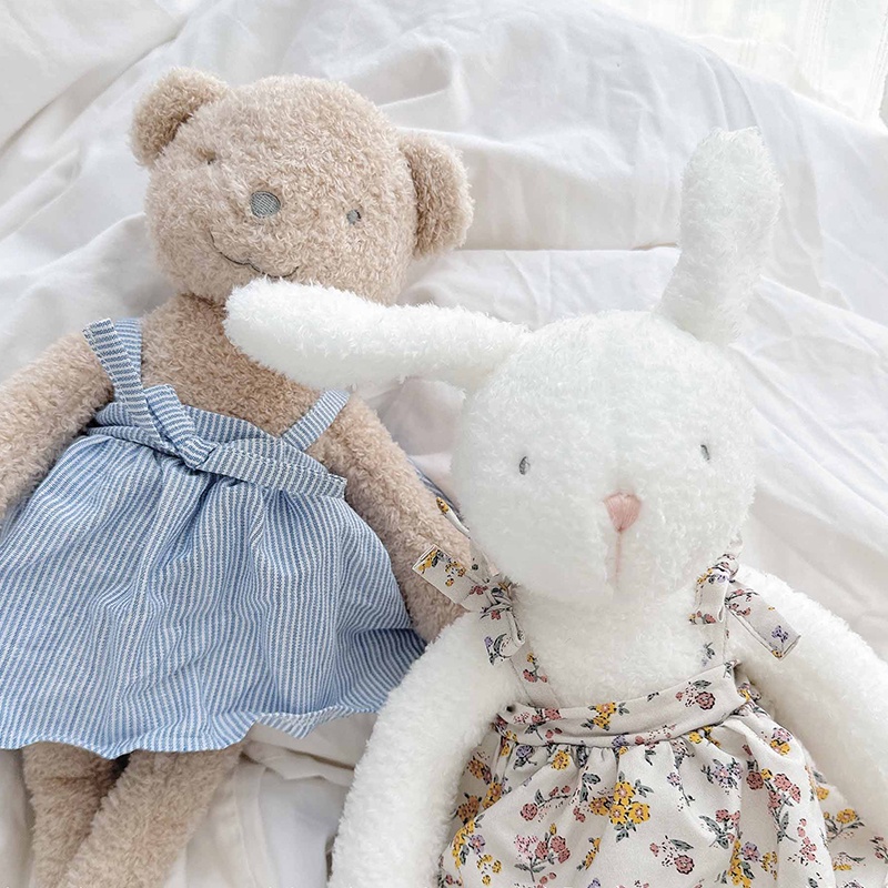 45cm Soft Long Ear&Leg Stuffed Animal Toys Plush Bunny Bear Dress Bears ...