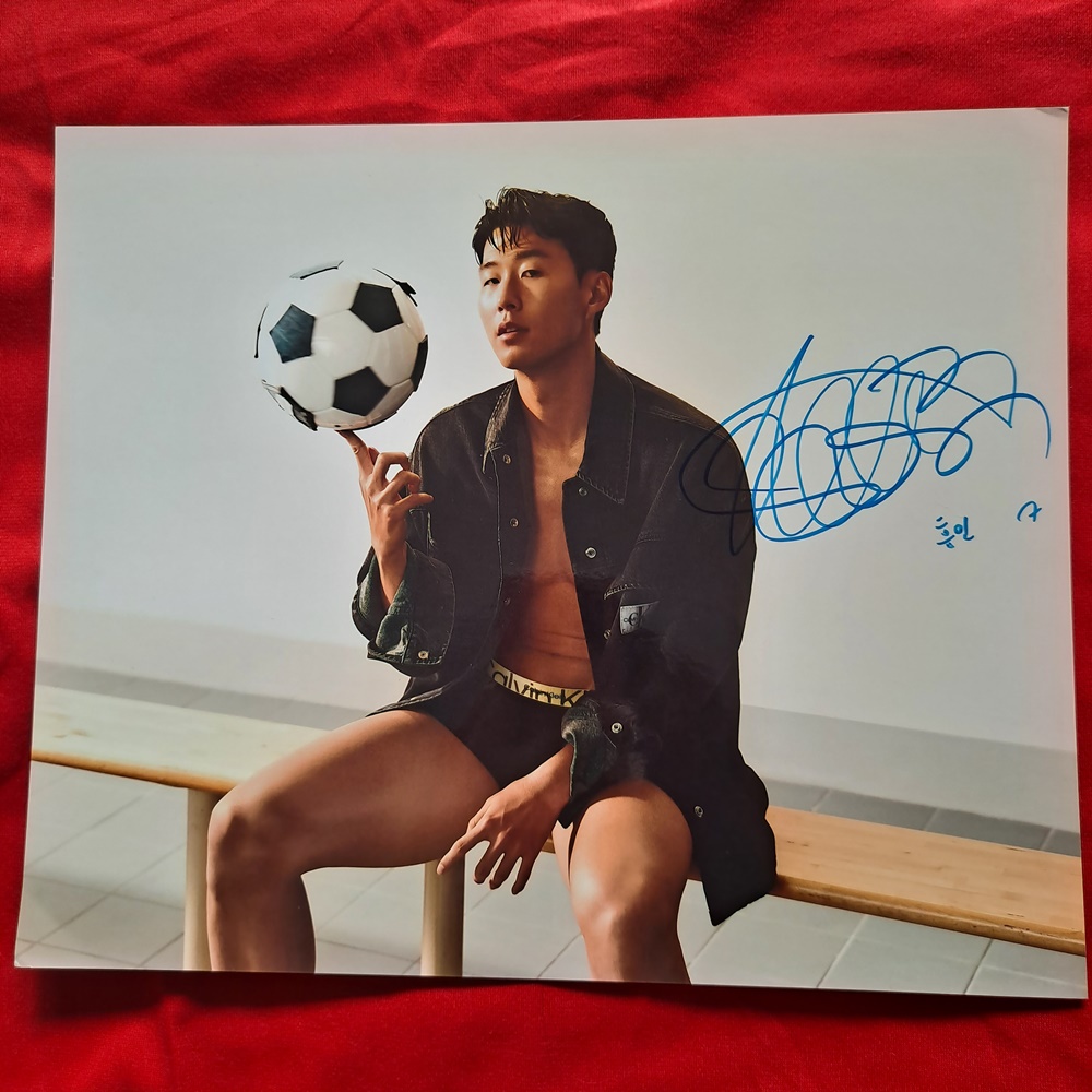 Signed Heung-Min Son autographed photo 10 inches k-pop | Shopee Philippines