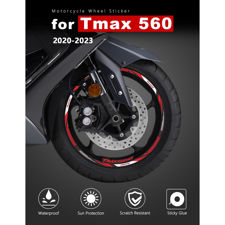 Motorcycle Wheel Sticker Waterproof Rim Stripe T-max 560 2022 for ...