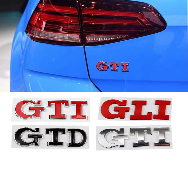 Volkswagen Golf Polo Metal GTI GTD GLI Rear Trunk Emblem Badge Sticker ...