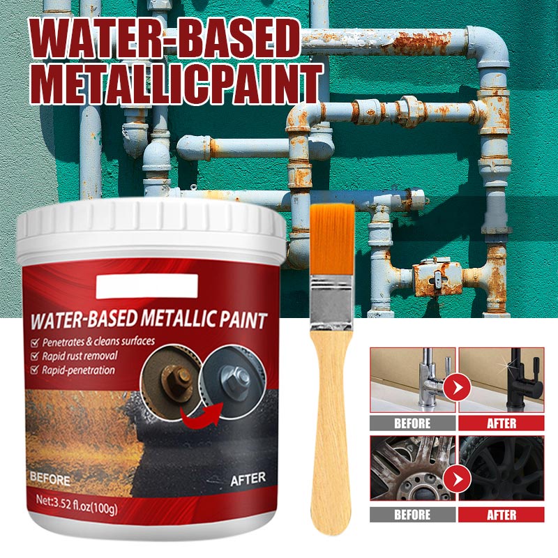 New 100ml Water-based Metallic Paint Rust-free primer Rust Remover ...