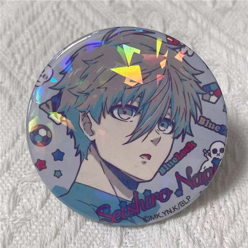 Blue Prison Bar BLUELOCK Badge Tinplate Badge Jie Shiyi Bee Le Hui Chiche Leopard Horse Country ...