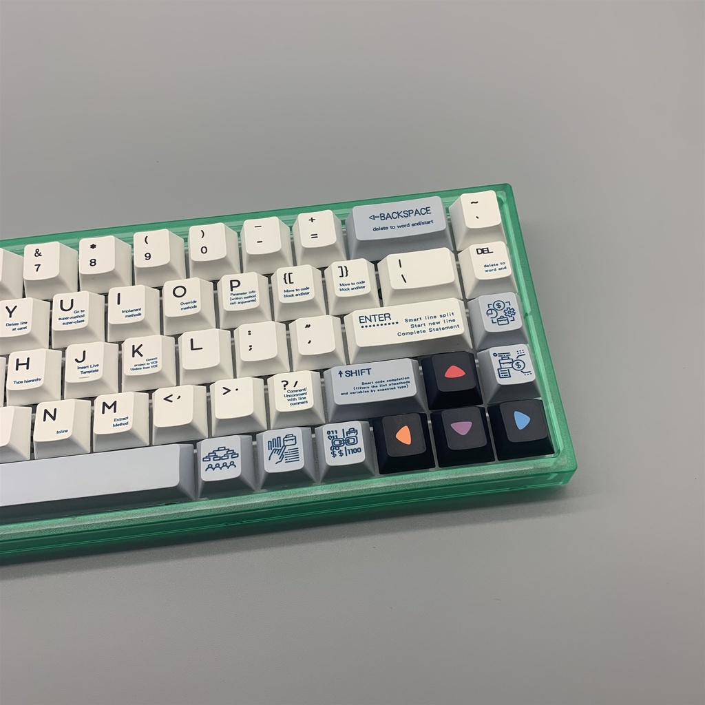 Programmer-996 Cherry Profile Keycap 125 Keys Keycaps Set for Outemu ...