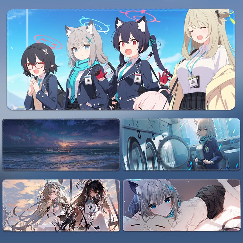 Blue Archive Mouse Pad Oversized Gaming Game Table Anti-Slip Seaming ...