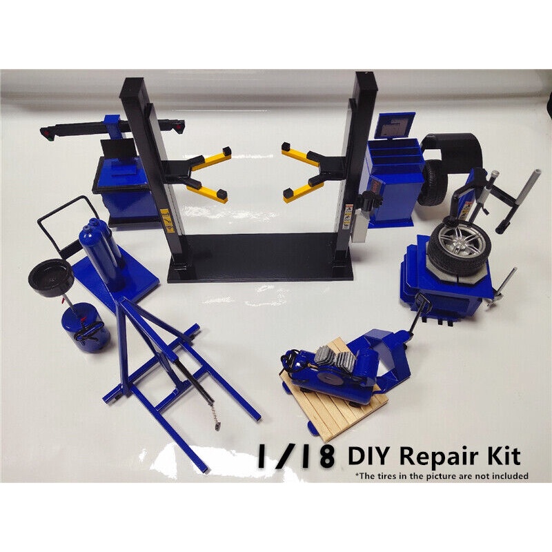 1/18 Scale Diorama Model Car Garage Props Model Car Workshop ...