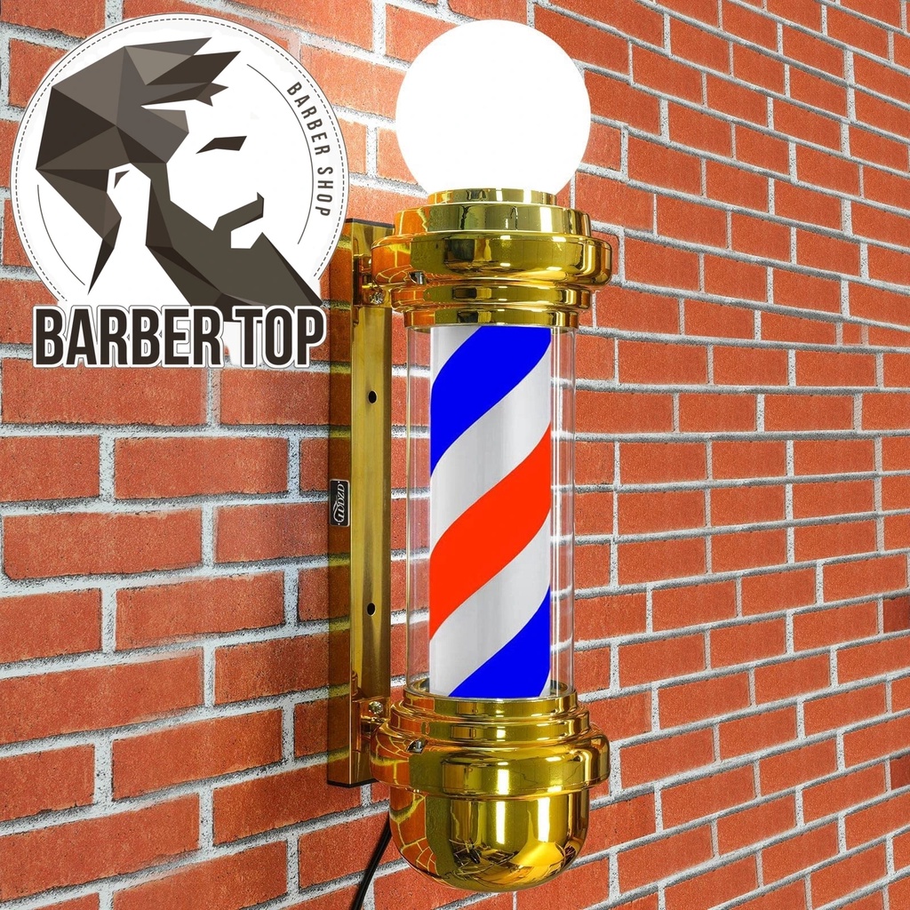 27'' Barber Pole Light Hair Salon Open Sign Barber Shop Rotating LED ...