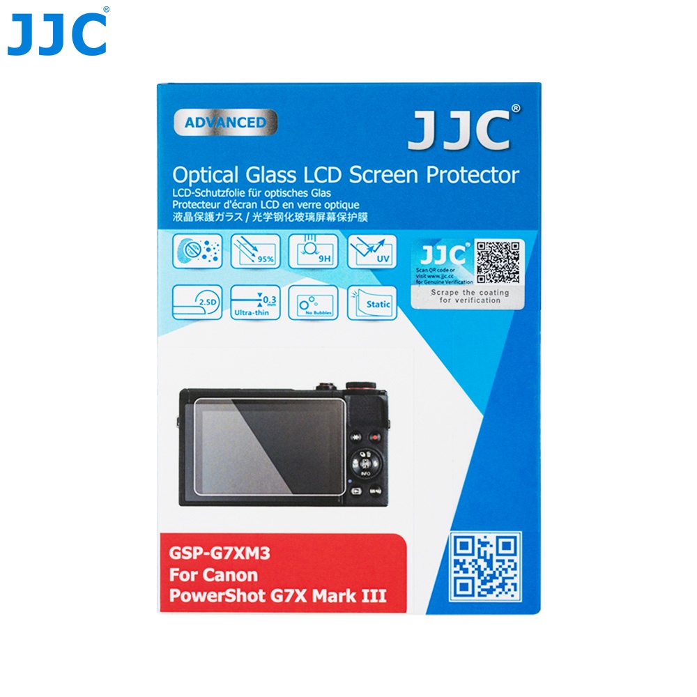 JJC GSP-G7XM3 Tempered Glass Camera Screen Protector for Canon EOS R50 ...