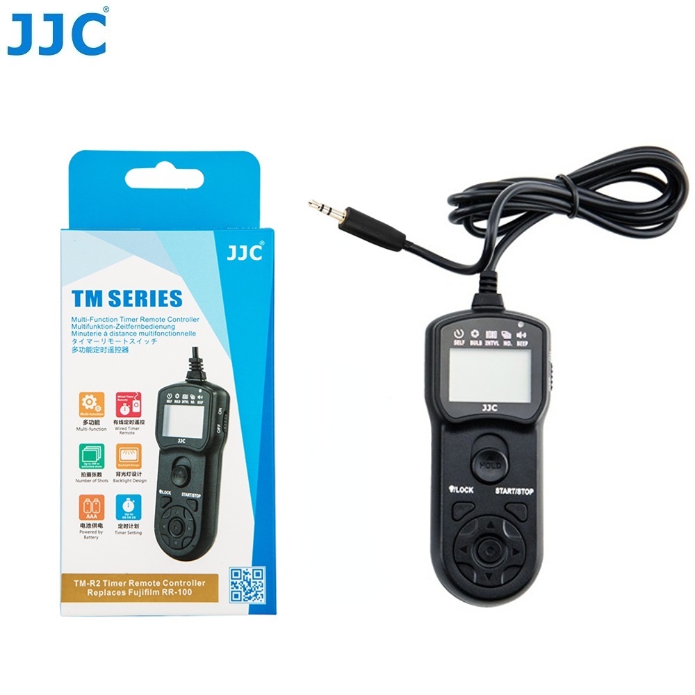 JJC Fujifilm Camera Timer Intervalometer Time-laspe Shutter Release Cable Switch for Fuji X100VI ...