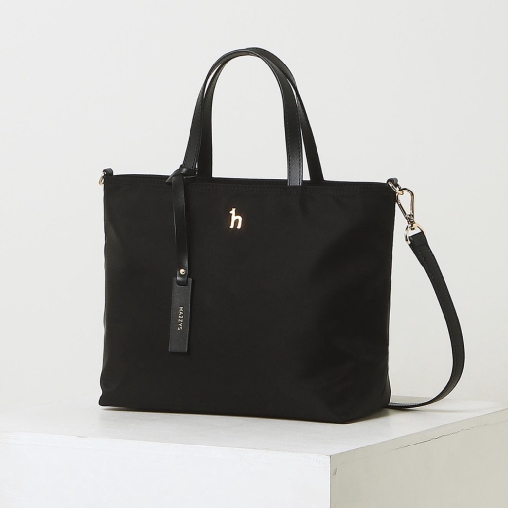 HAZZYS Puppy Logo Nylon Tote Shoulder Bag Black / from Seoul, Korea ...
