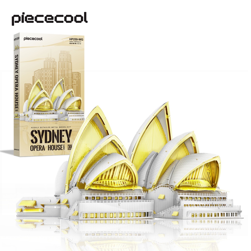 Piececool 3D Metal Puzzle Sydney Opera House Model Kits DIY Building ...