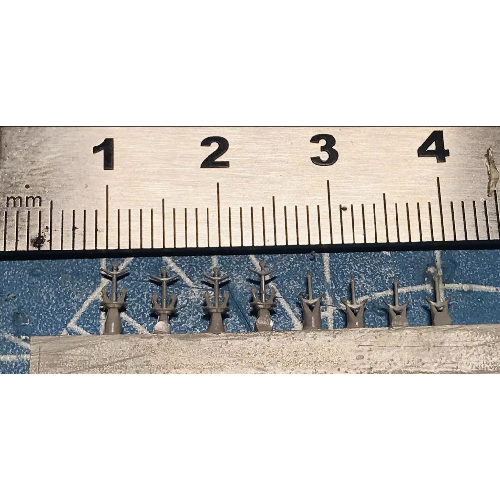military model accessory resin upgrade parts 1/700 resin anchor stream ...