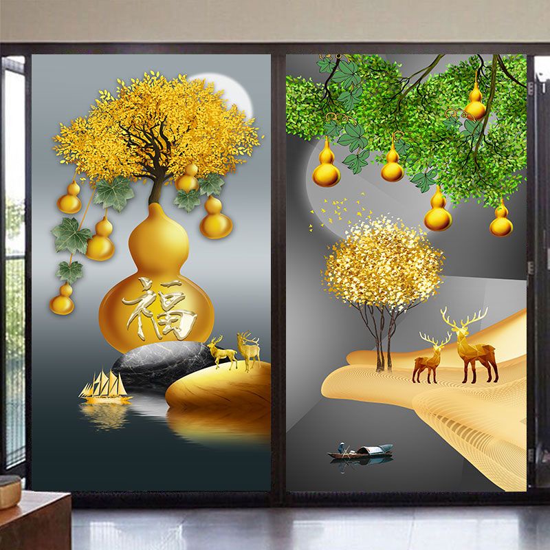 Glass Sticker Electrostatic Frosted Bedroom Living Room Transparent ...