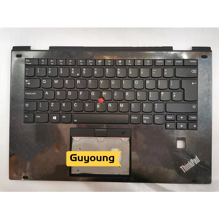 YJX US UK Keyboard For Lenovo Thinkpad X1 Yoga 2ND Gen 2017 With Silver ...