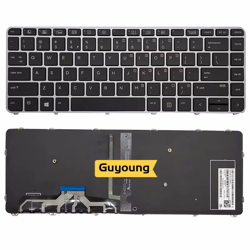 YJX for HP EliteBook Folio 1040 G3 1040 G4 keyboard 844423-001 818252 ...