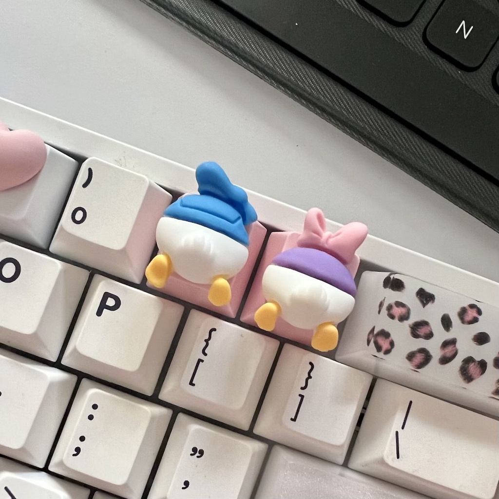 Welfare Cute Duck Butt Keycap Couple Girlfriends Cross Axis Mechanical ...