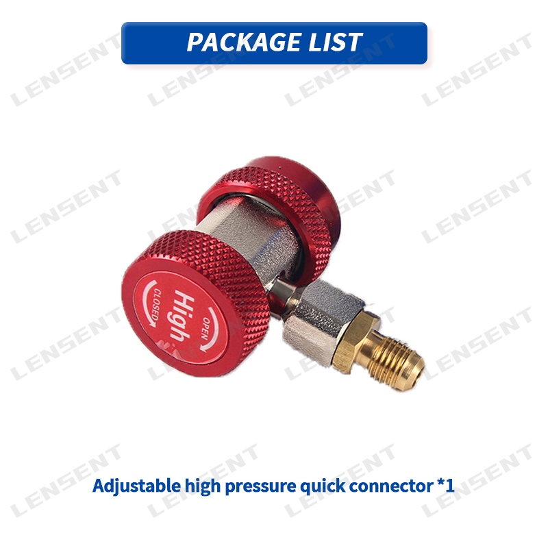 Lensent Auto AC R134a Quick Connector Adapter Low High HVAC refrigerant ...