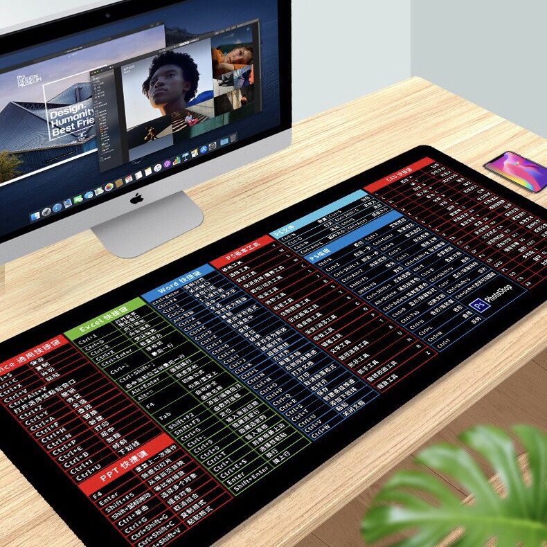 Commonly Used For Office Software Shortcut Keys Large Full Mouse Pad PS ...