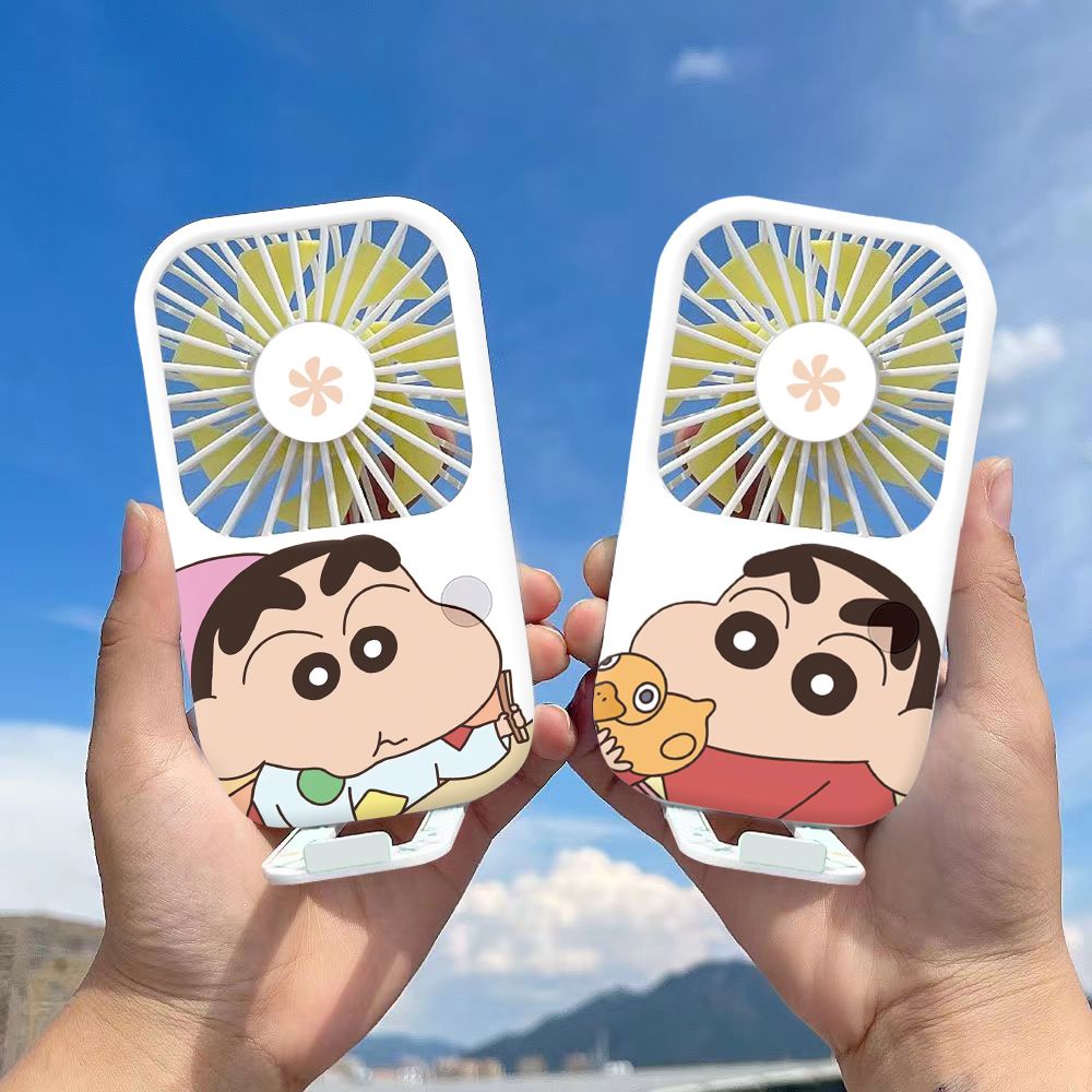 New Choice Crayon Shin-Chan Small Fan Portable USB Rechargeable Student ...