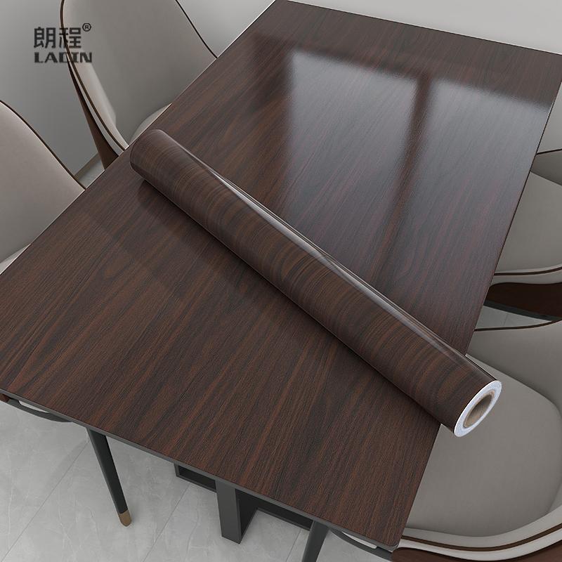 Thick Wood Grain Table Desktop Sticker Waterproof Oil-Proof Anti ...