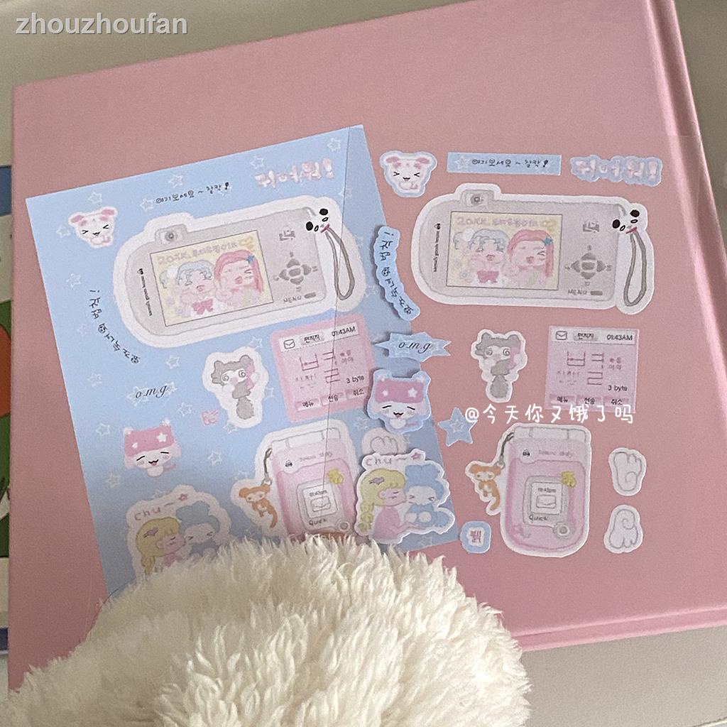 24 Hours Shipping = ins Style Cartoon Cute Handbook Stickers Notebook ...