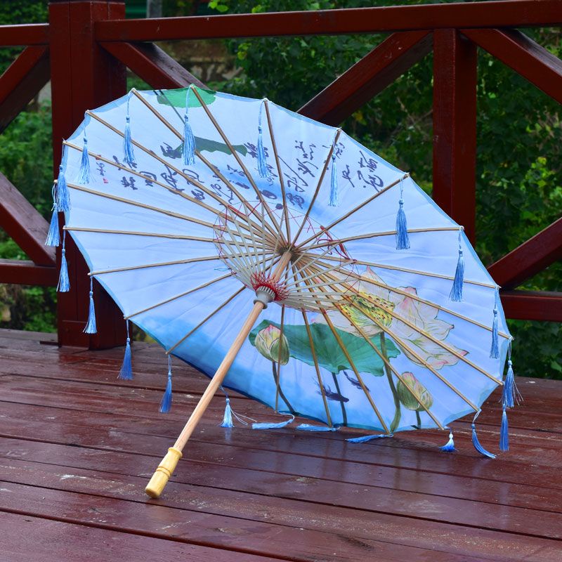Ancient Style Tassel Umbrella Hanfu Costume Dance Chinese Cheongsam ...
