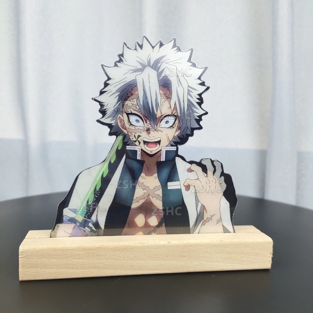 Anime Demon Slayer Shinazugawa Sanemi Motion Stickers Anime Waterproof ...