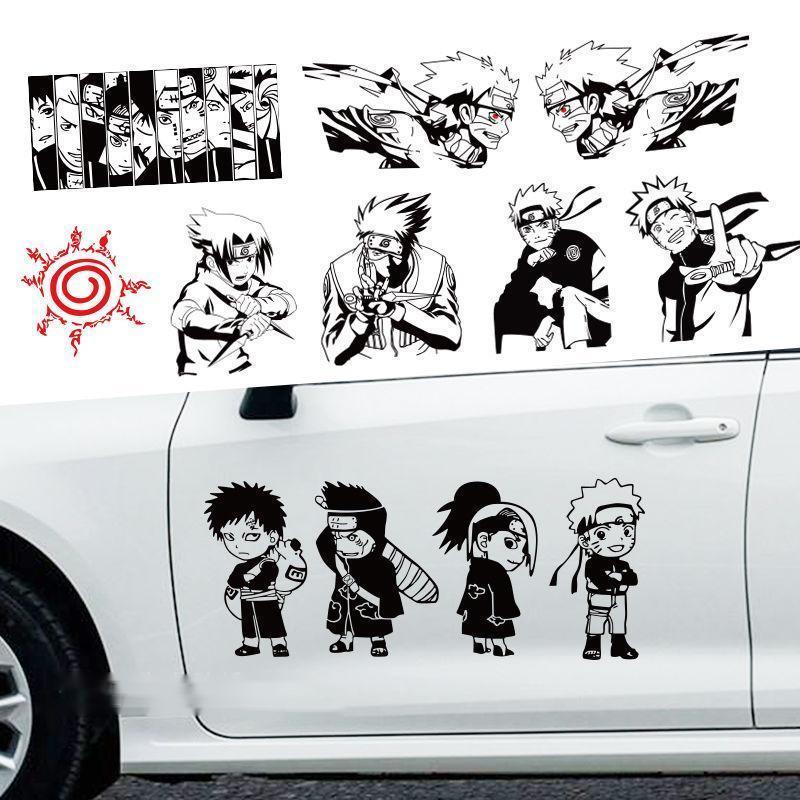 Anime Car Stickers Naruto Sasuke Kakashi Xiao Organization Modified ...