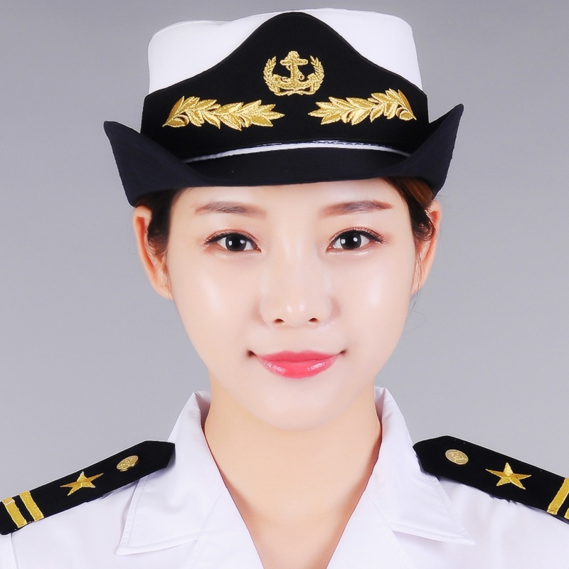 [Ready Stock] Seaman Female Roll Hat Captain Hat Nautical Spring ...