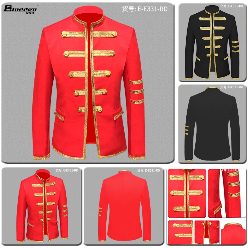Palace Costume Performance Costume Male Host Ceremonial Dress Stage ...