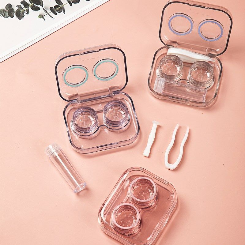 Contact Lens Case ins Cool Style Transparent High-End Feeling Cosmetic ...