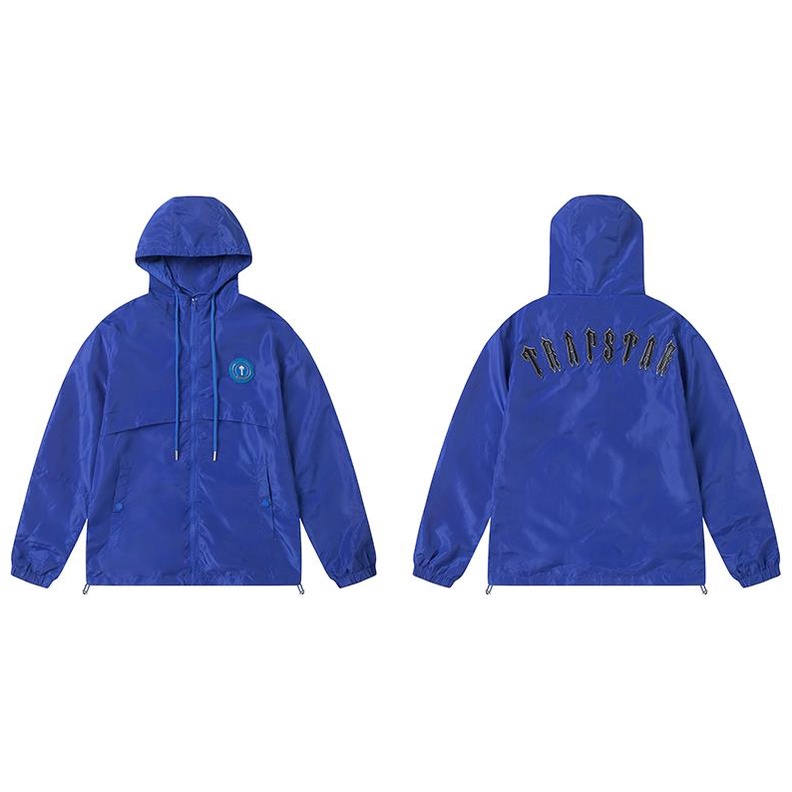New Trapstar Gradient logo Embroidered Blue Long-Sleeved Hooded ...