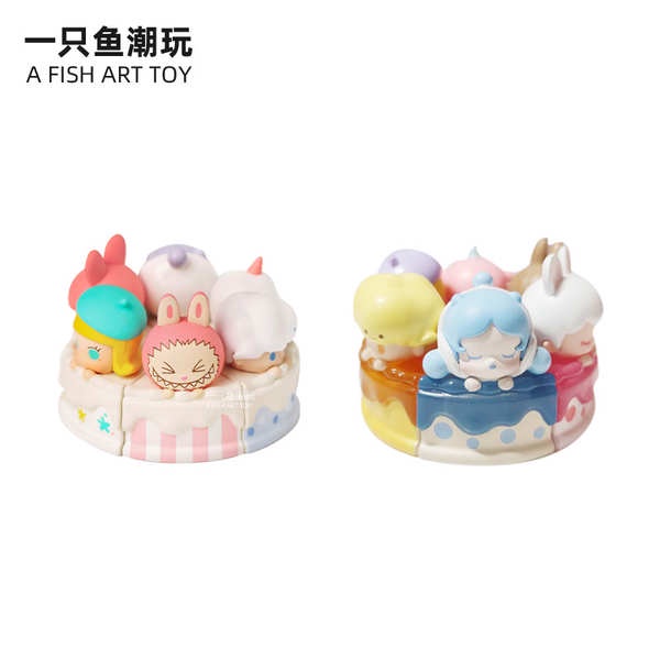 Cut Corner Cake Series Ornaments molly Figure dimoo Pop Mart Berry Cake ...