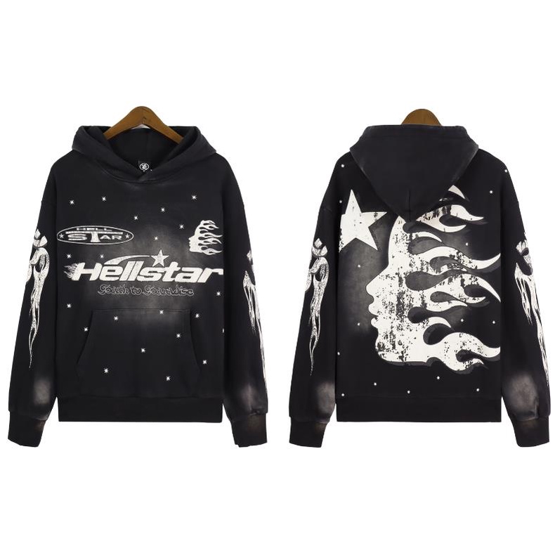 New Style hellstar High Street ins Same Style Retro Washed Distressed ...