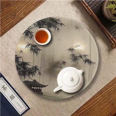 New Chinese Style Zen Antique Style Ink Mangosteen Tea Table Mat ...