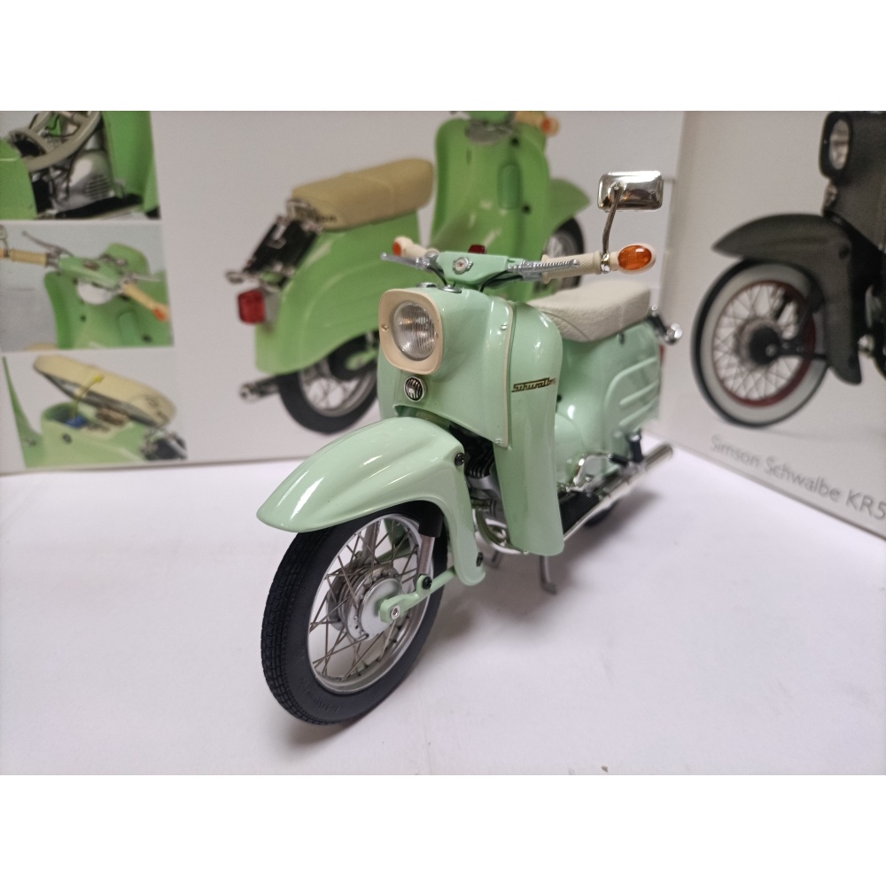 Schuco Schuco 1 10 Simson Little Sheep Alloy Motorcycle Model Simson ...
