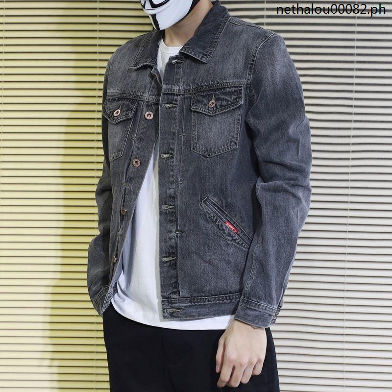 Hot Sale · 2021 Spring Autumn New Style Men's Denim Jacket Slim-fit All ...
