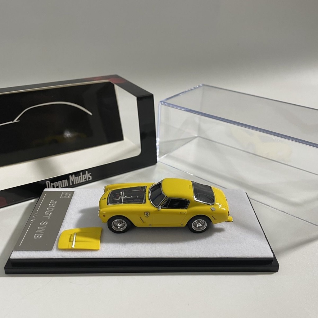 Hpi Brand 1/64 Scale Ferrari 250GTO Yellow Plain Resin Brand New with ...