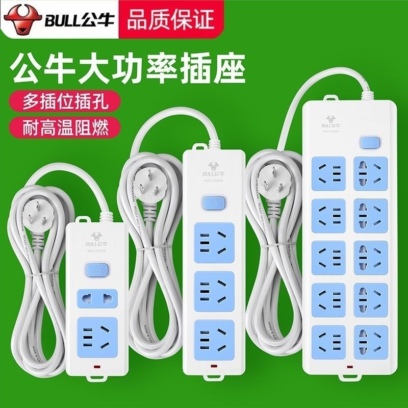 Bull Socket with Wire Porous Socket Panel Genuine Household ...