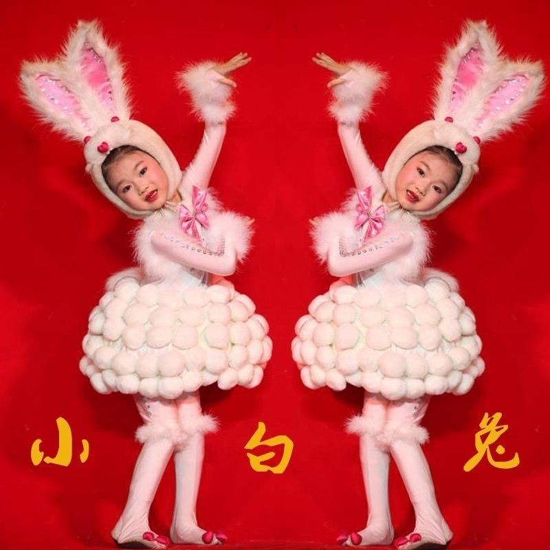 Little White Rabbit Children's Costume Kindergarten Rabbit Good Cartoon ...
