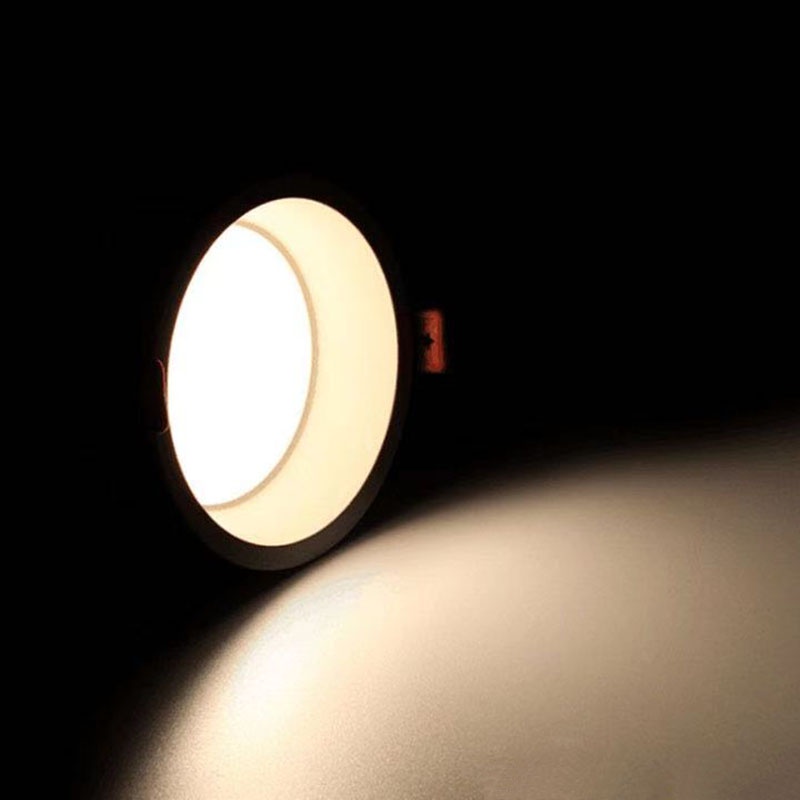 Round Anti-Glare Led Recessed Downlights 7w 12w 18w Hole Size 7cm 9cm ...