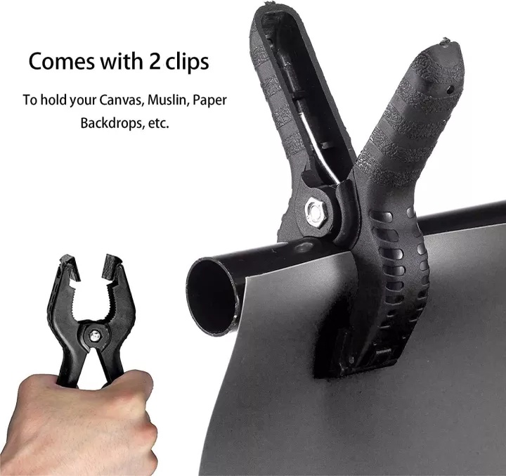 Heavy Duty Clmap Muslin Spring Clamp 2/4/ 6inch Backdrop Clip Clamp for ...
