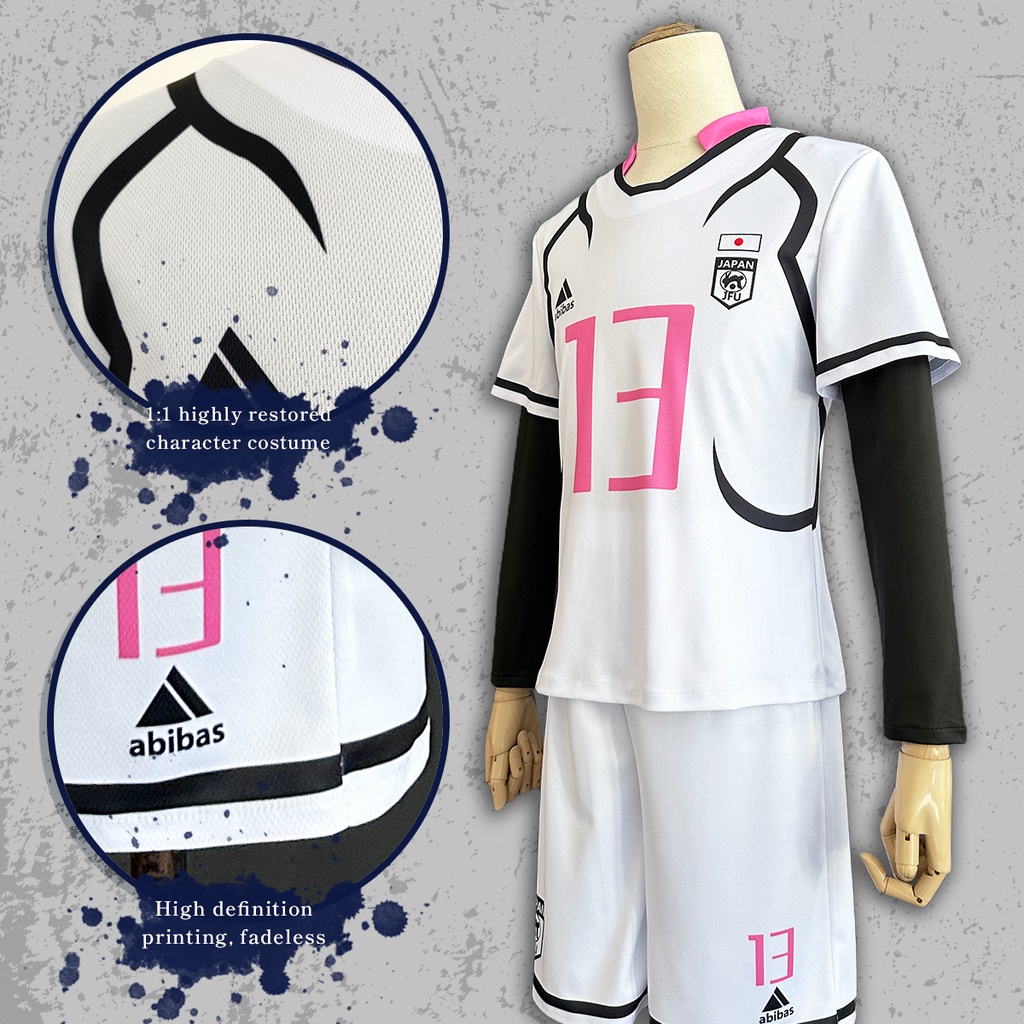 HOLOUN Blue Lock Cosplay Aiku U20 Jersey Costume Sae Shidou Football ...