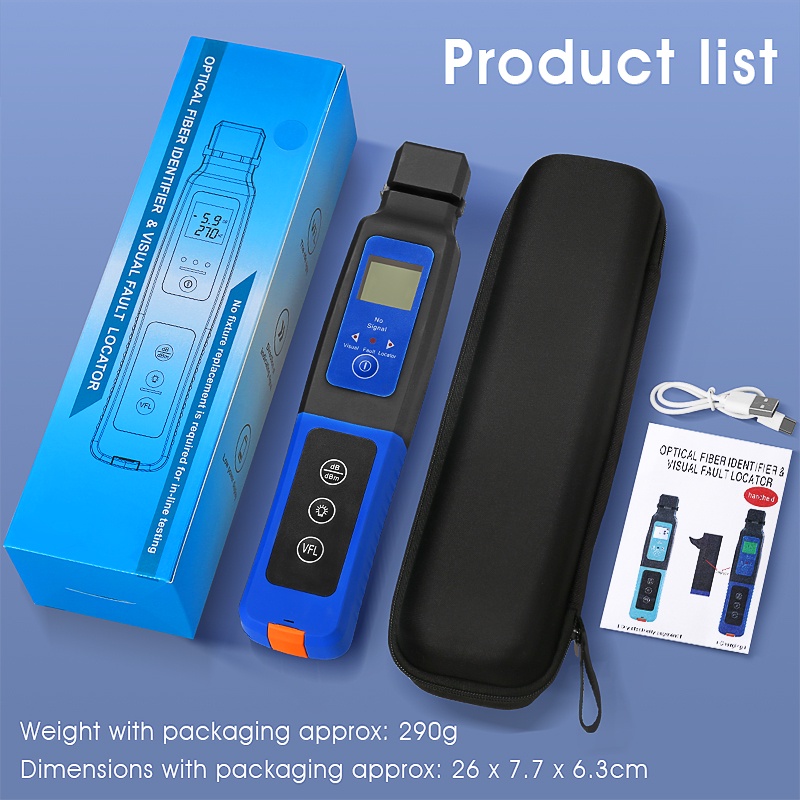 rechargeable COMPTYCO AUA-C40 optical fiber identifier 800-1700nm optical fiber signal ...