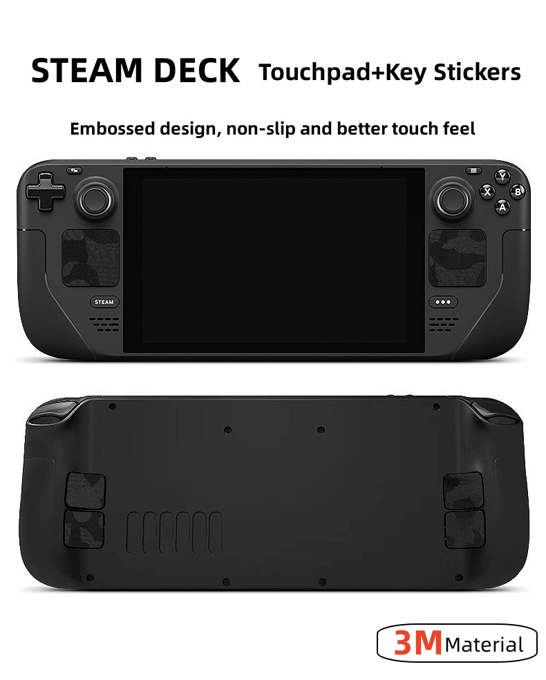Jackforce Carbon Fiber Texture Protective Film for Steam Deck Touch Pad ...